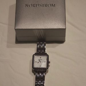 kate spade | Jewelry | Kate Spade Silver Square Faced Watch | Poshmark